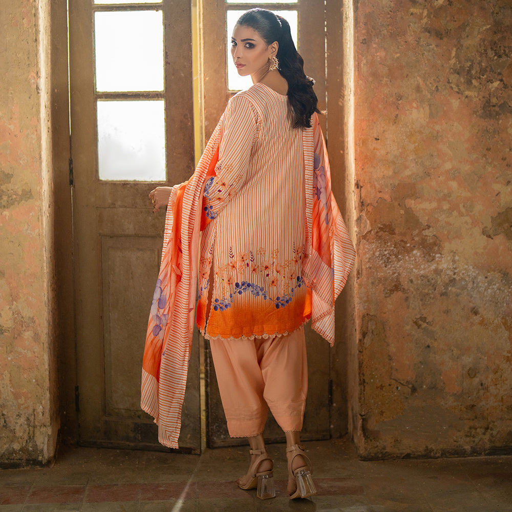 Salina Doriya Lawn Vol-2 SDV2-10: Off White Pakistani Lawn Suit for Daily Wear – YourLibaas