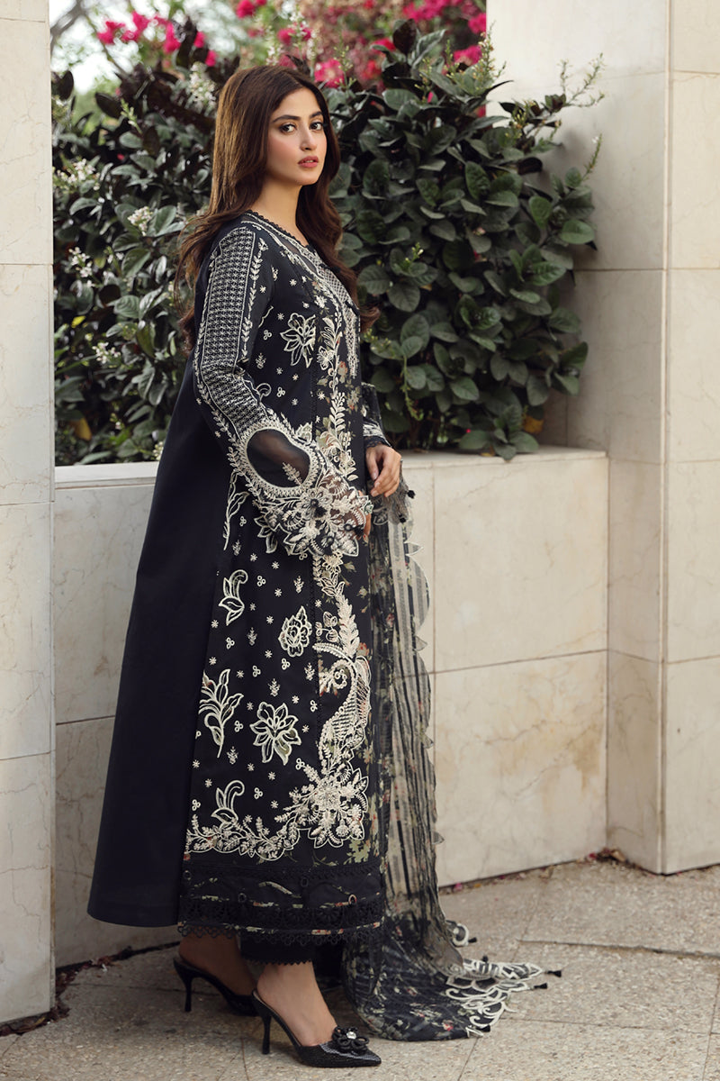 Qalamkar X Sajal Ali Luxury Festive Lawn – PS-07 HAMNA – YourLibaas