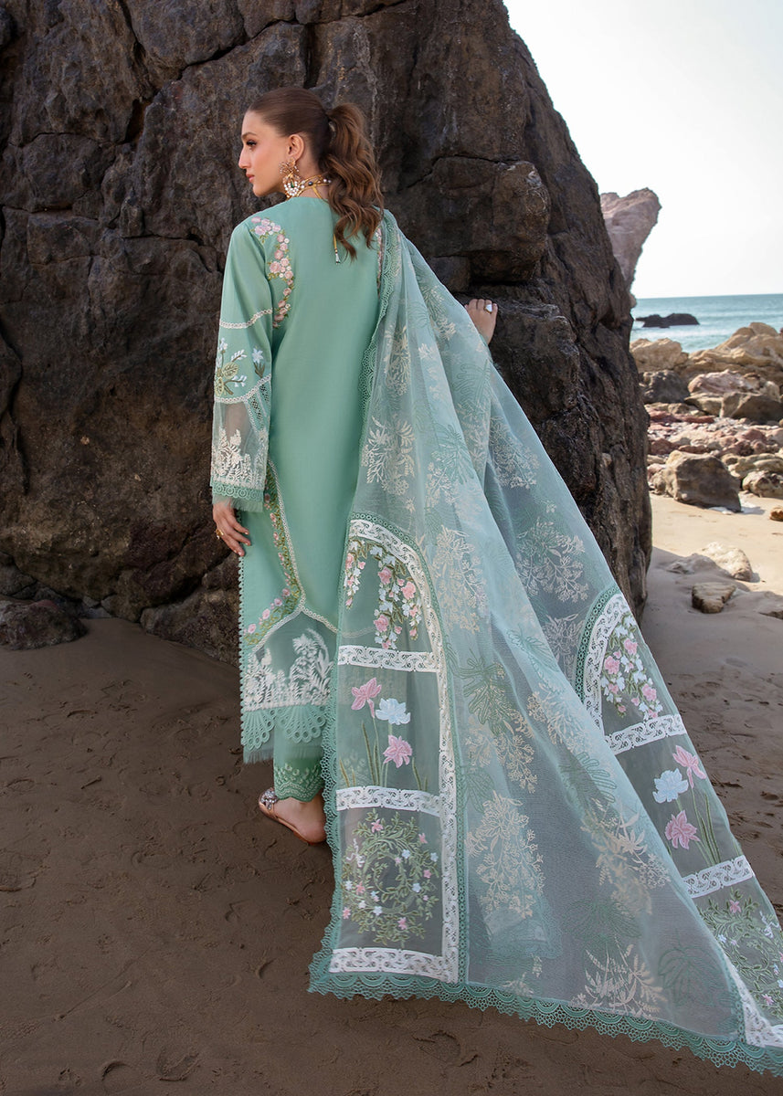 Crimson X Saira Shakira Luxury Lawn 2024 – Winds of Eden - Jade – YourLibaas
