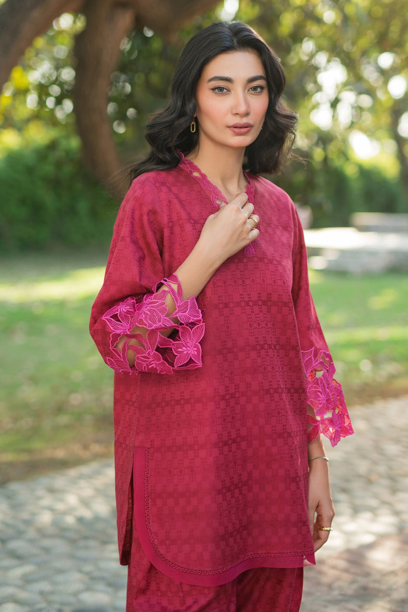 Sahar Stitched RTW Core Co-Ords – SSFT-RK-V1-03 Magenta Muse – YourLibaas