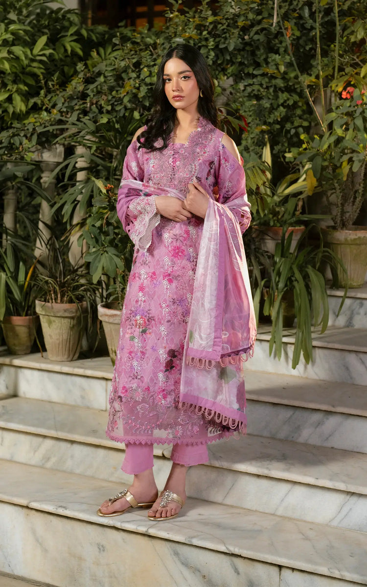 Asifa & Nabeel Gulkari Summer Lawn – Dawn Petals (GKL-10) – YourLibaas