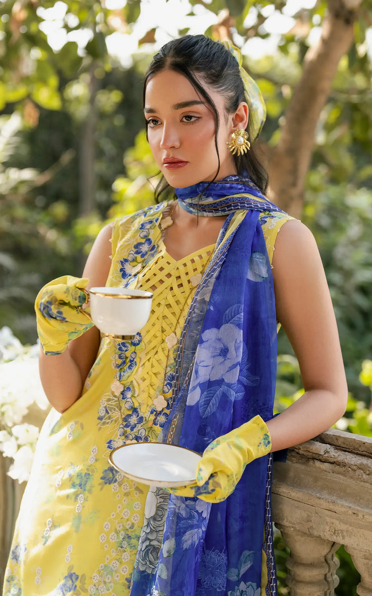 Asifa & Nabeel Gulkari Summer Lawn – Sunlit Breeze (GKL-15) – YourLibaas