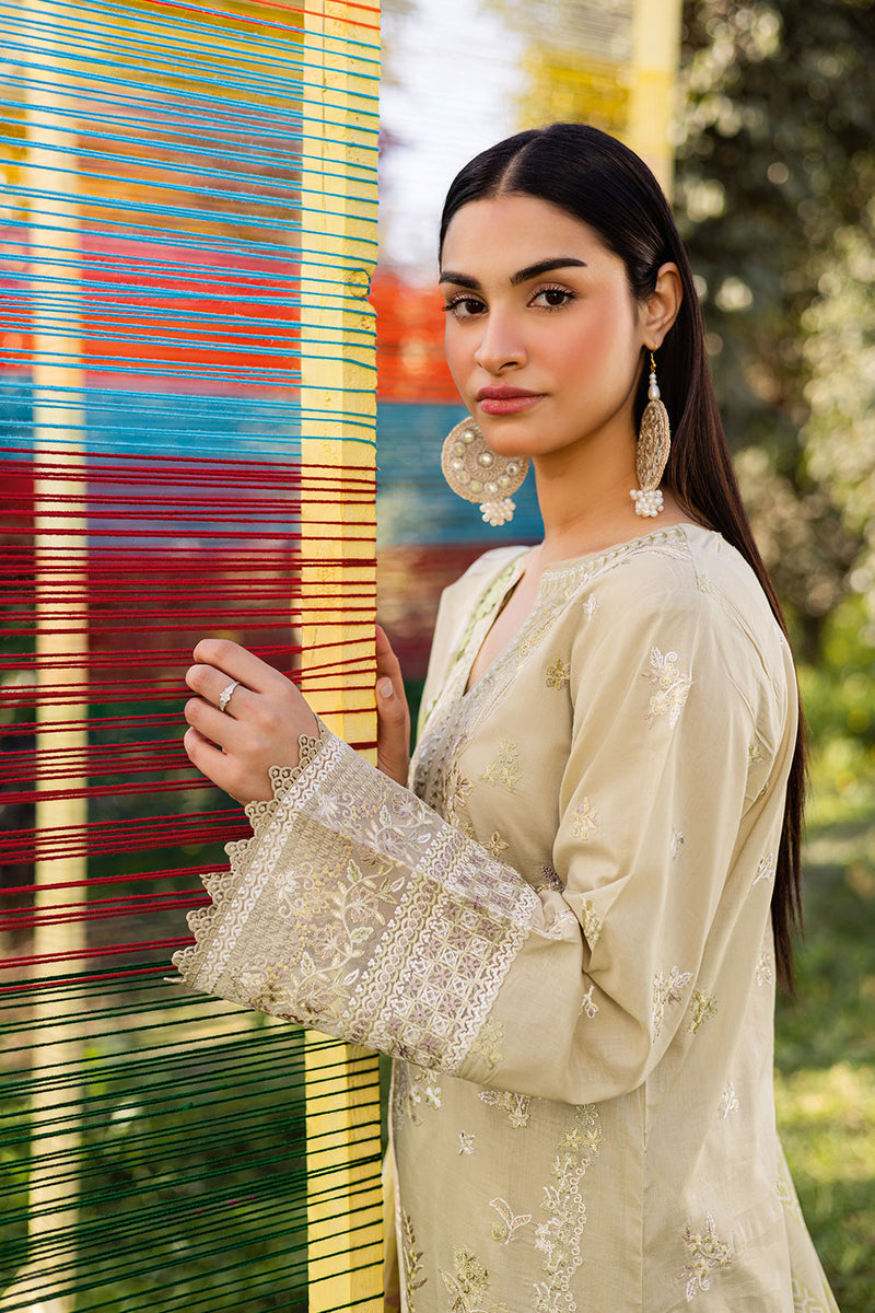 Ramsha Riwayat Lawn Y-1210: Beige Pakistani Lawn Suit for Everyday Elegance – YourLibaas