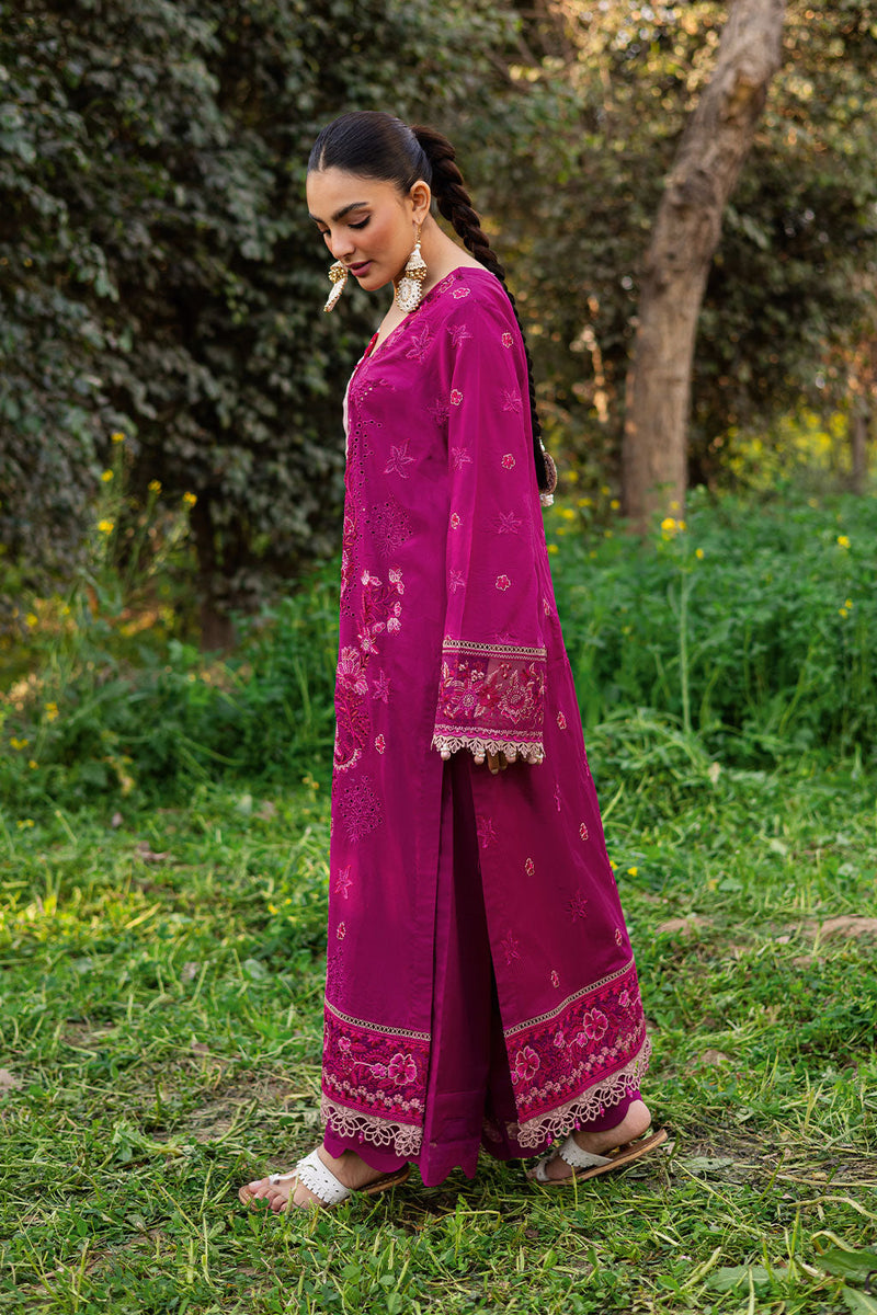 Ramsha Riwayat Lawn Y-1202: Magenta Pakistani Lawn Suit for Parties – YourLibaas