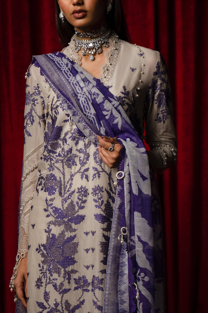 Sana Safinaz Luxury Lawn Collection 2024 – L241-008B-3CV – YourLibaas