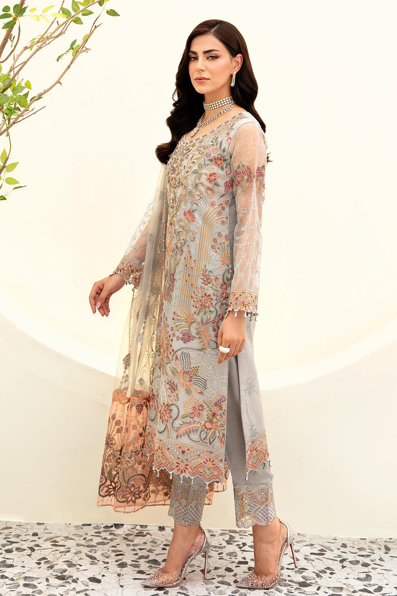 Ramsha Minhal Luxury Organza Formal Collection – M-909 – YourLibaas