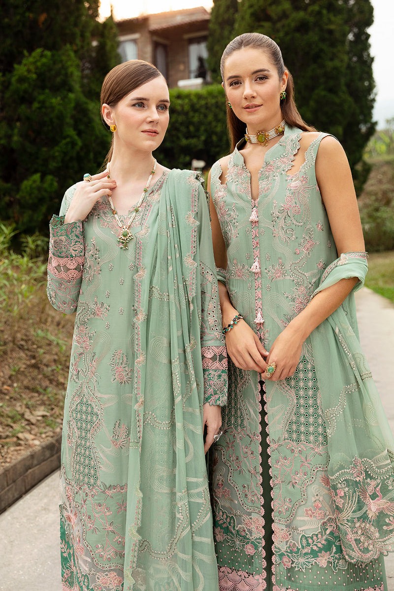Ramsha Andaaz Luxury Lawn – PASTEL GREEN-Z-808 – YourLibaas