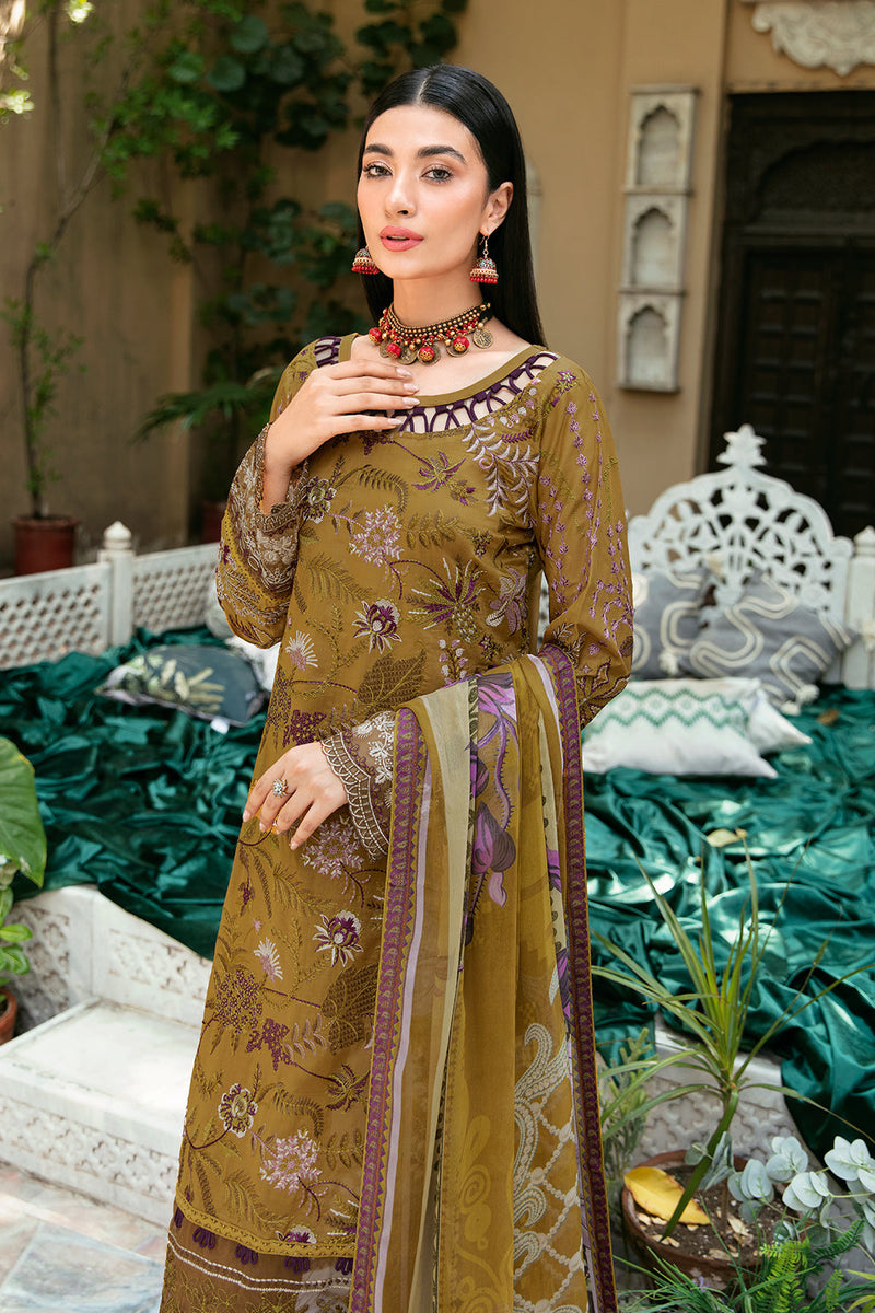 Ramsha Mashal Luxury Lawn Collection – L-808 – YourLibaas