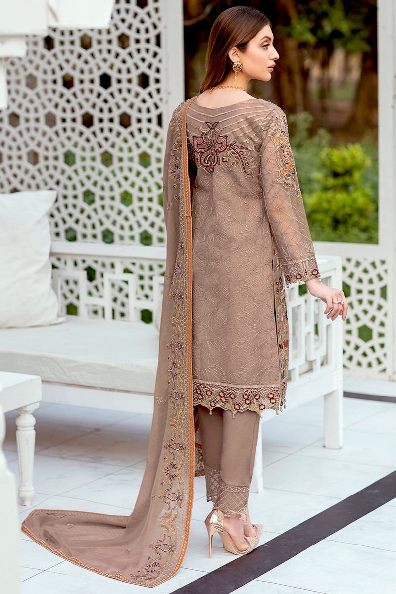 Ramsha Minhal Organza Collection Vol-4 – M-406 – YourLibaas