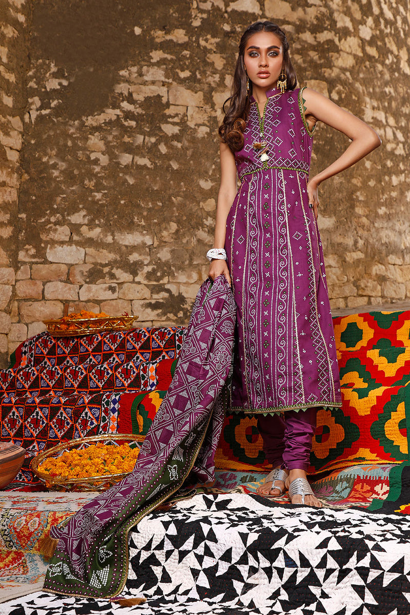 Gul Ahmed Summer Basic Lawn 2021 · 3PC Unstitched Chunri Lawn Suit CL- – YourLibaas