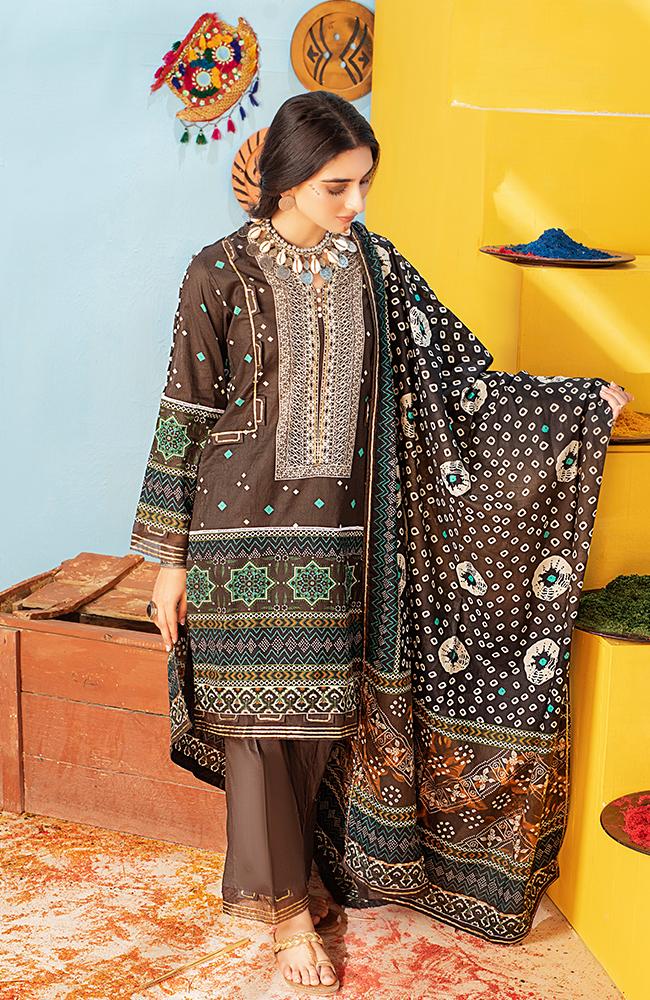 AlZohaib Monsoon Chunri Lawn Collection '21 – 07C – YourLibaas