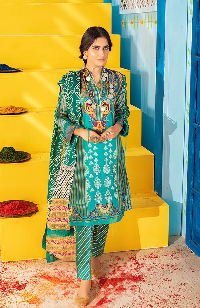 AlZohaib Monsoon Chunri Lawn Collection '21 – 08A – YourLibaas
