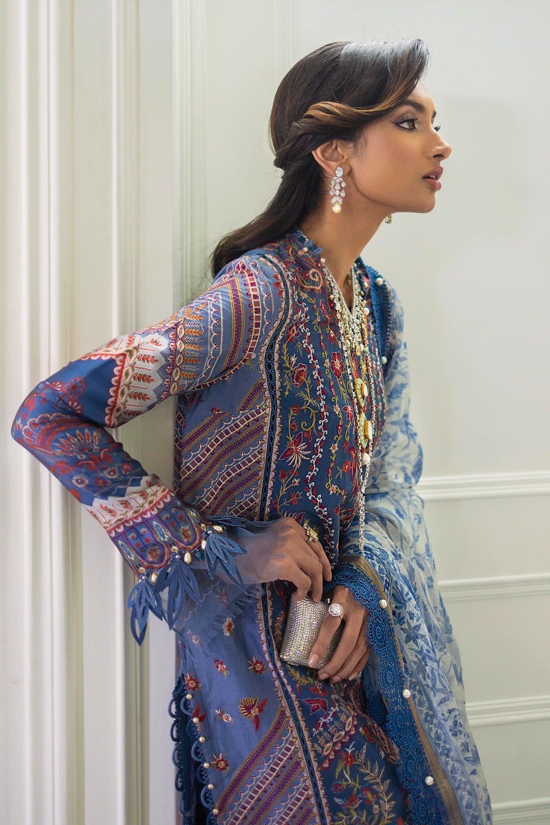 Sana Safinaz Luxury Lawn Collection 2022 – L221-006A-CV – YourLibaas