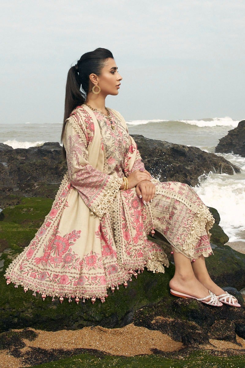 Sana Safinaz Muzlin Winter Collection 2022 – M224-017B-CP – YourLibaas