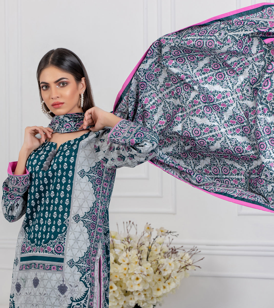 Signature Icon Printed Lawn Collection Vol-1 – Design 11 – YourLibaas