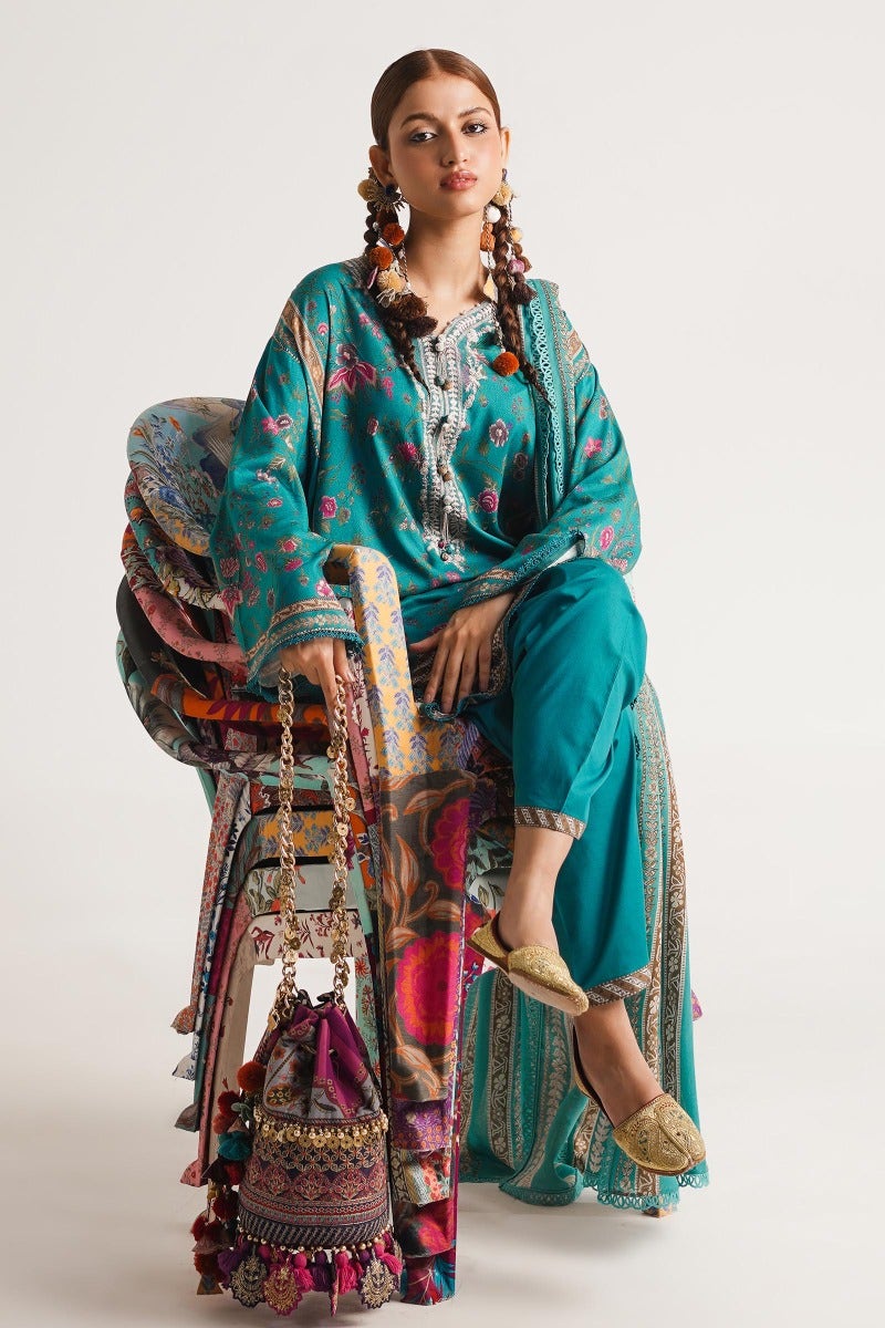 Sana Safinaz Mahay Winter Collection 2023 – H232-011B-DC – YourLibaas