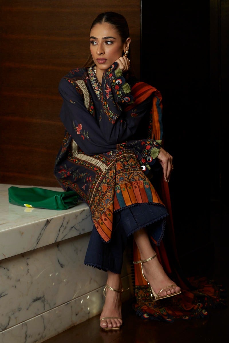 Sana Safinaz Muzlin Winter Collection 2023 – M233-003A-CU – YourLibaas