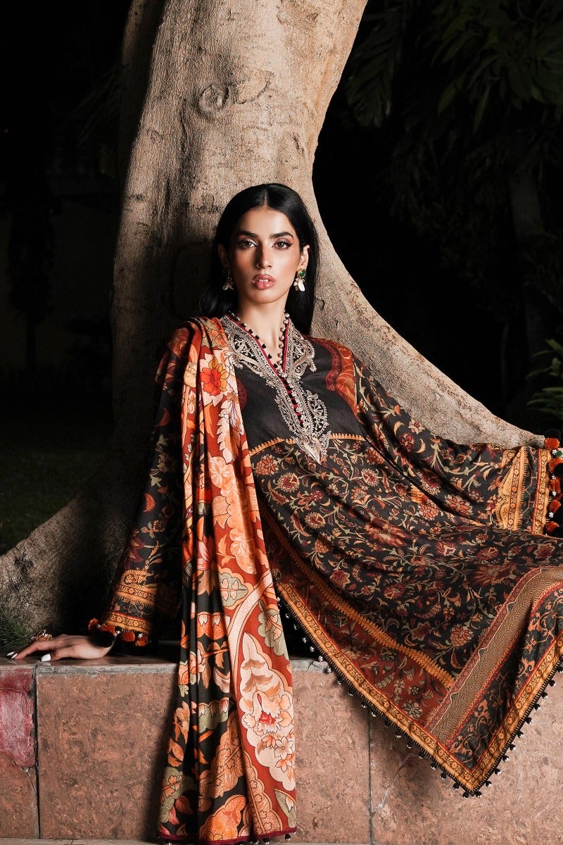 Sana Safinaz Muzlin Winter Collection 2023 – M233-005B-CU – YourLibaas