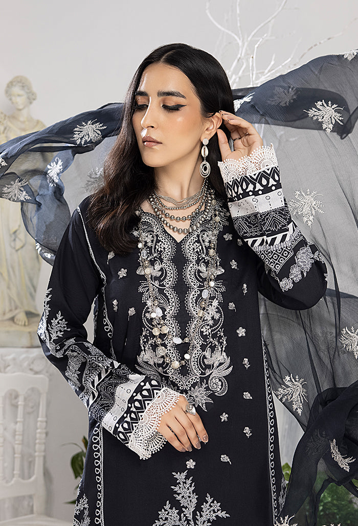 HumDum Monochrome Printed Lawn Collection – DN-07 – YourLibaas