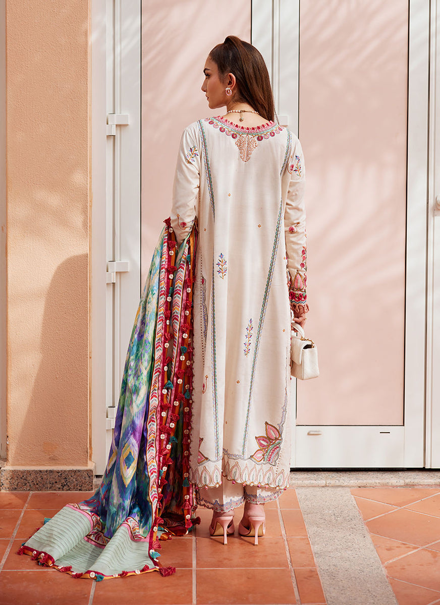Farah Talib Aziz Irene Ivory Jacquard Pakistani Suit – Shop Online ...