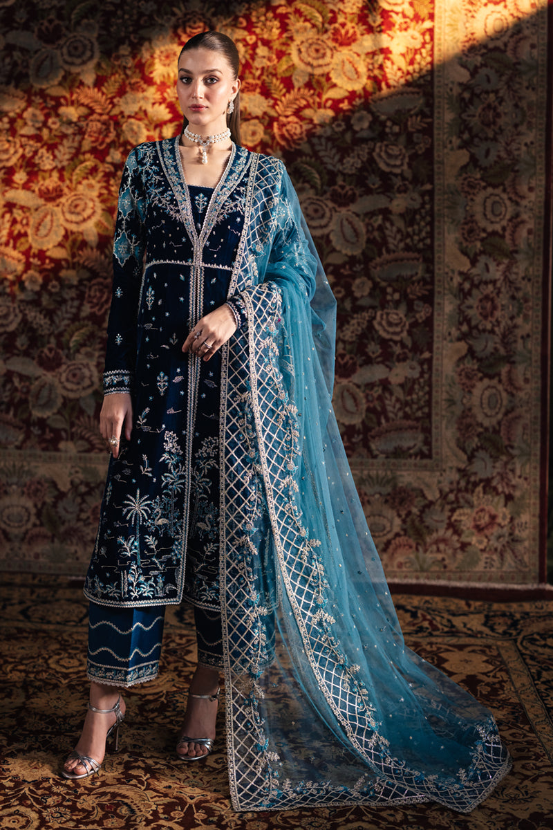 Qalamkar Luxury Velvet Edit Formals – BK-07 LIYANA – YourLibaas