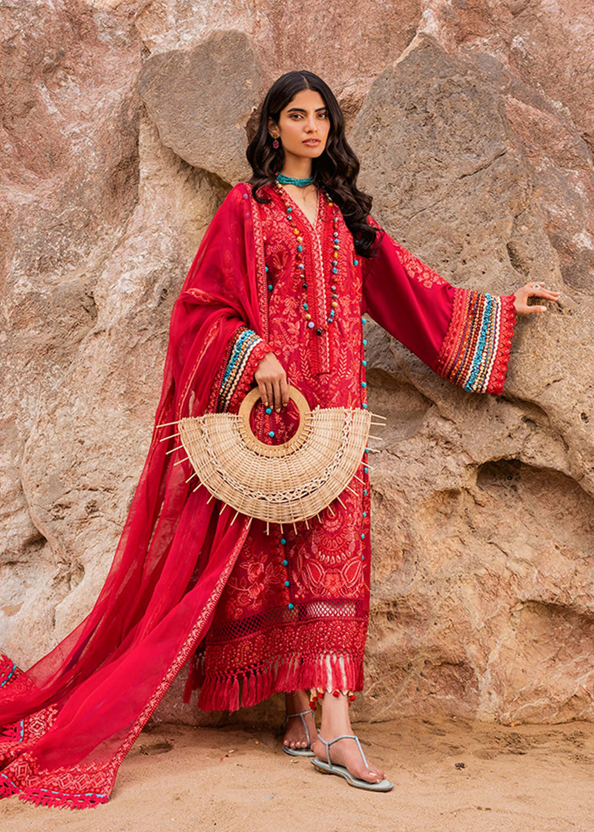 Sadaf Fawad Khan Siraa Luxury Lawn Collection – Elaheh (B) – YourLibaas