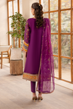 Emaan Adeel Noore Nayera: Purple Pakistani Organza Suit for Formal ...