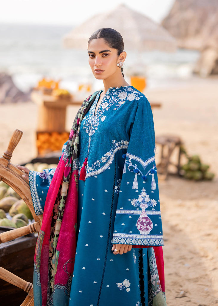 Sadaf Fawad Khan Siraa Luxury Lawn Collection – Eira (B) – YourLibaas