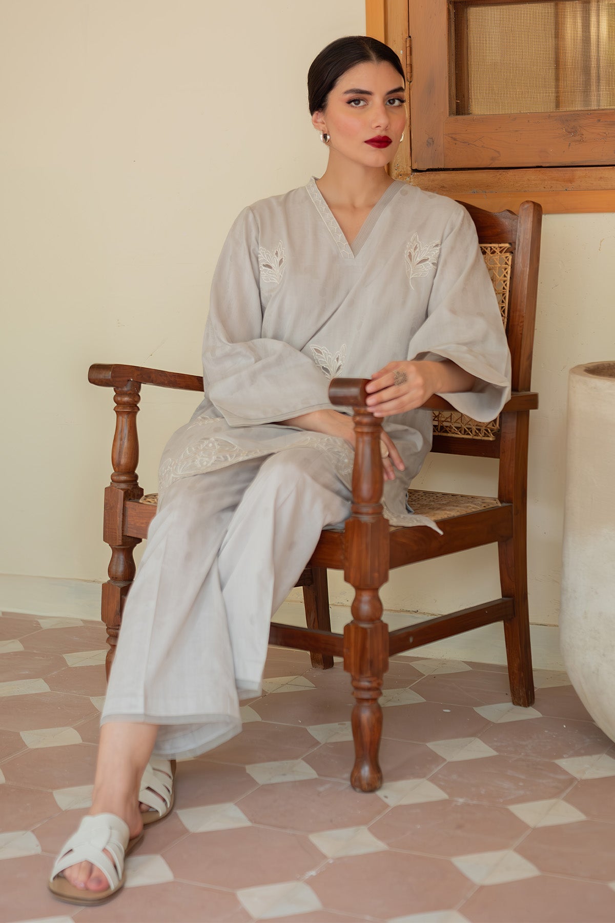 Sahar Stitched RTW Core Co-Ords – SSFT-RK-V2-03 Vintage Bloom – YourLibaas