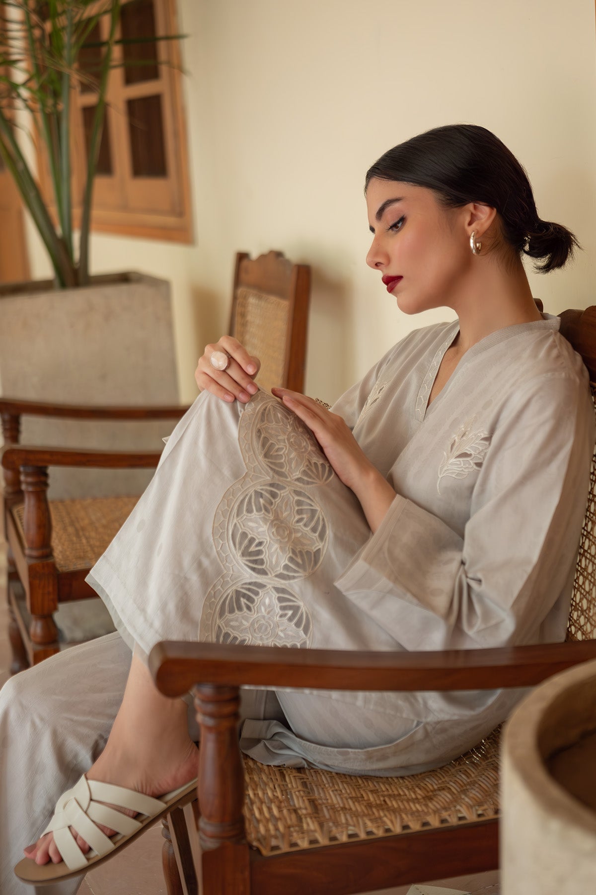 Sahar Stitched RTW Core Co-Ords – SSFT-RK-V2-03 Vintage Bloom – YourLibaas