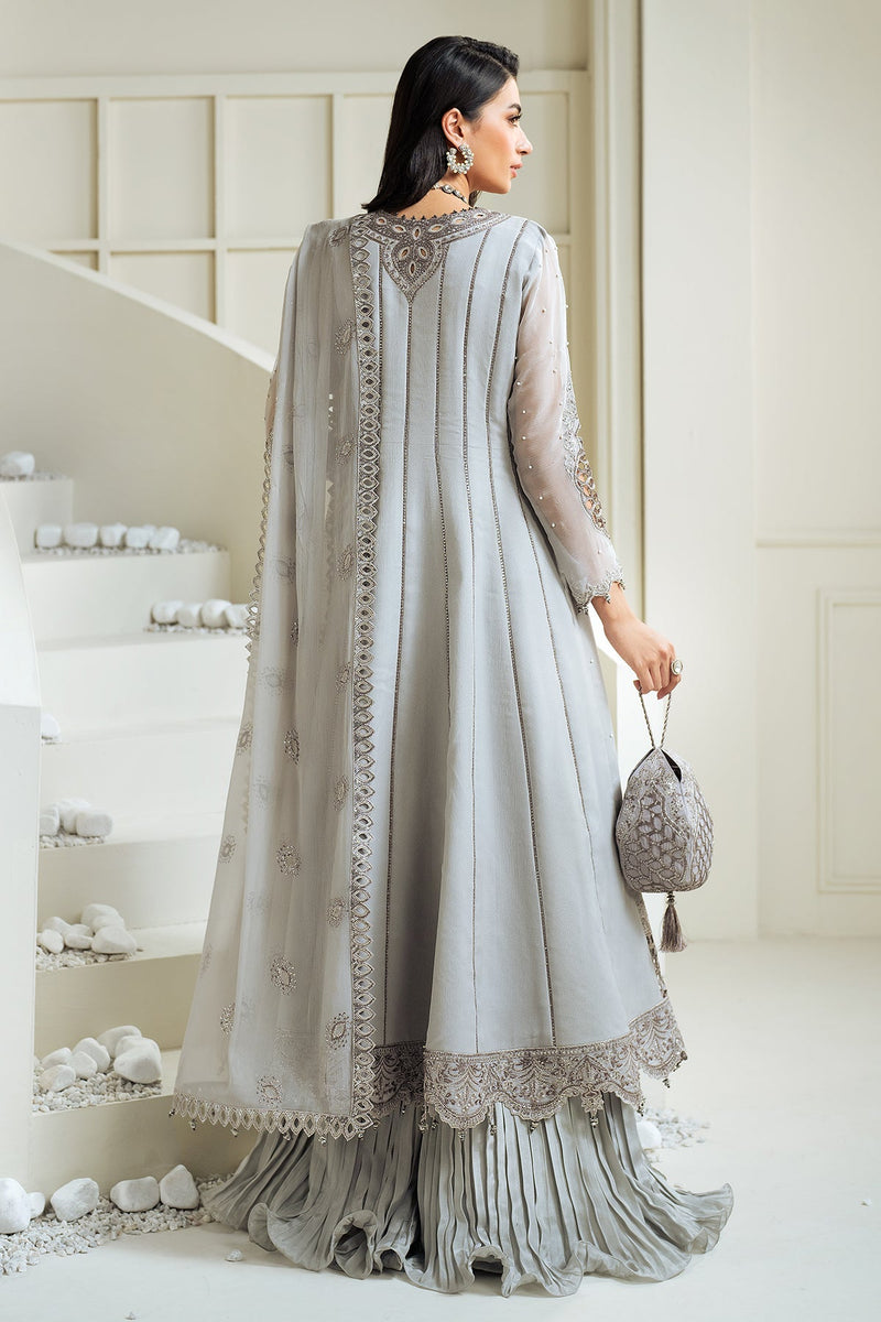 Alizeh Celine Grey Chiffon Pakistani Suit | Luxury Formal Dress AF-PS ...