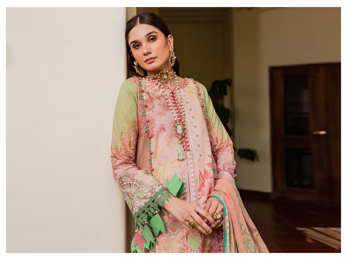 Firdous Lawn Collection with Chiffon Dupatta – 20291-B – YourLibaas