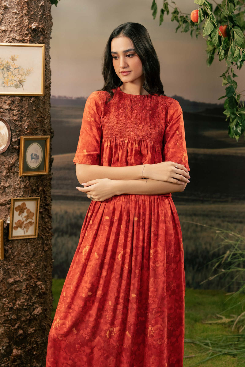 MARIA.B Red Digital Printed Pakistani Lawn Suit | Summer Festive Wear ...