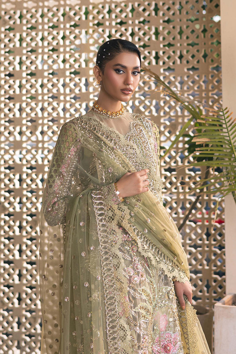 Maryam Hussain Marwa Muskan Off White Net Pakistani Wedding Suit ...