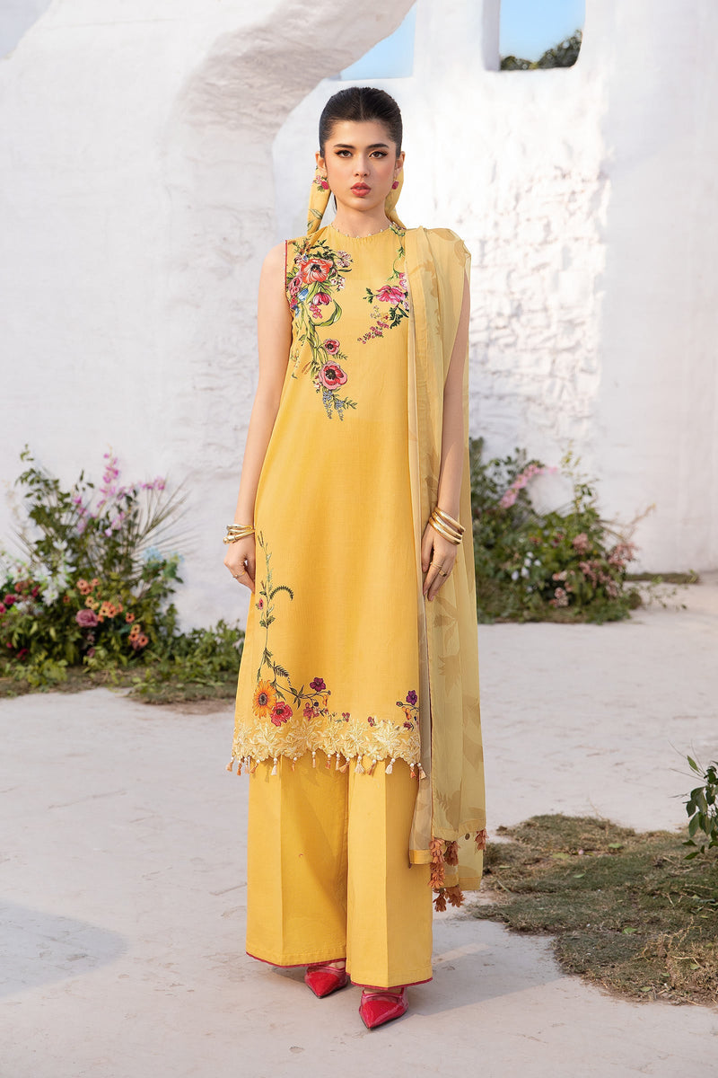 MARIA.B MBasics Lawn Suit - Yellow | Pakistani Lawn Suit | Perfect for ...