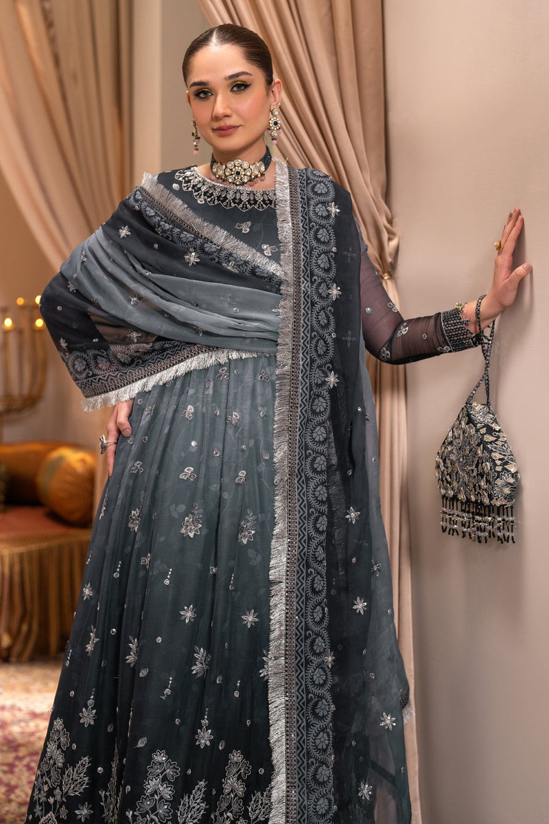 Alizeh Jhalak Mastani: Grey Embroidered Chiffon Pakistani Suit for ...