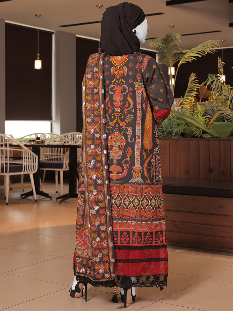 Panjnad Red Embroidered Pakistani Suit | PJ-ESSU-24-0709 – YourLibaas