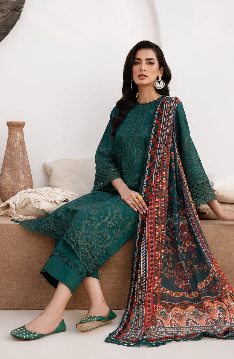 Zarif Eid Lawn Collection 2024 – ZL 01 Maple – YourLibaas