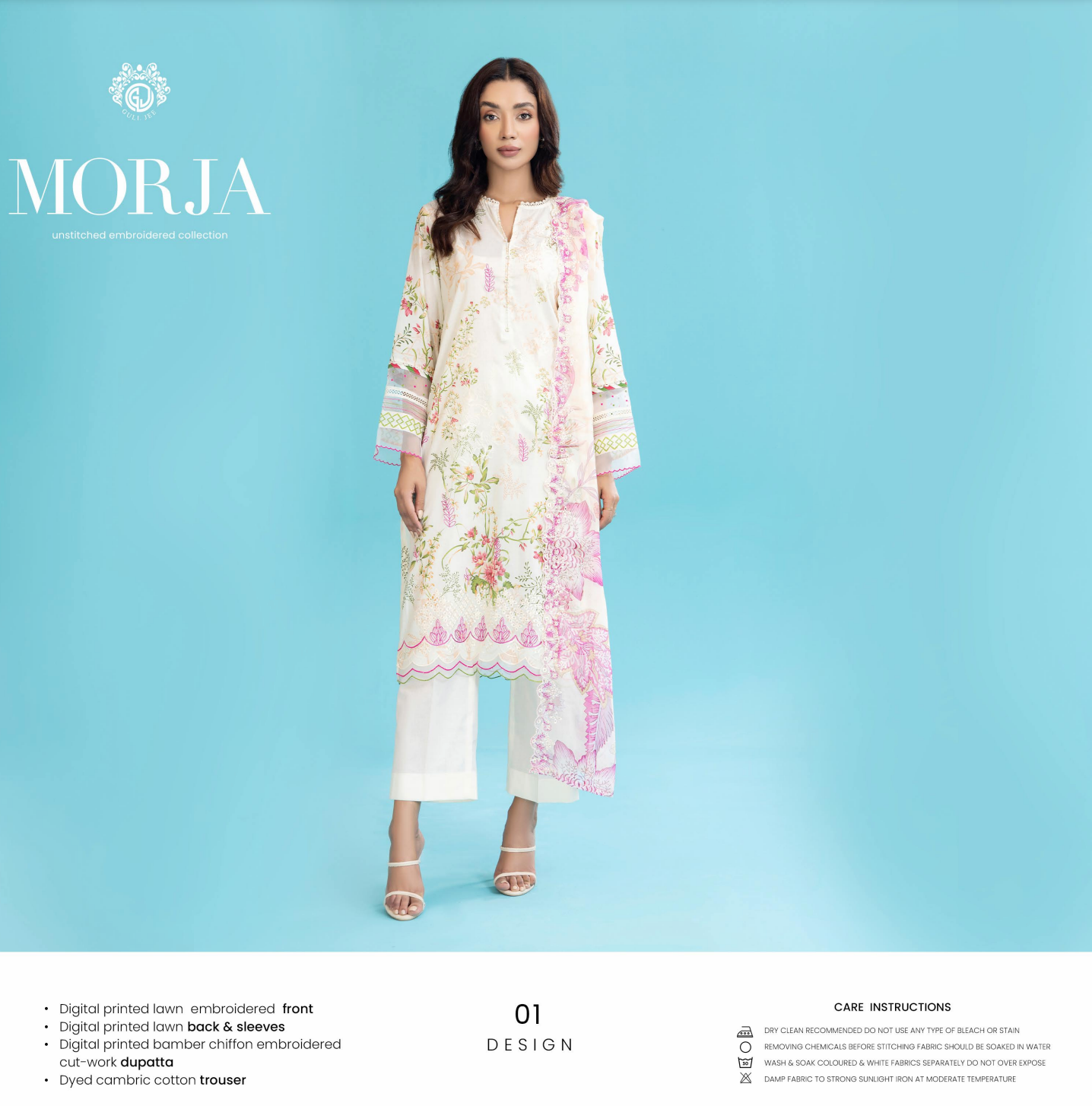 GullJee Morja Spring/Summer Lawn – GMJ2410A1 – YourLibaas