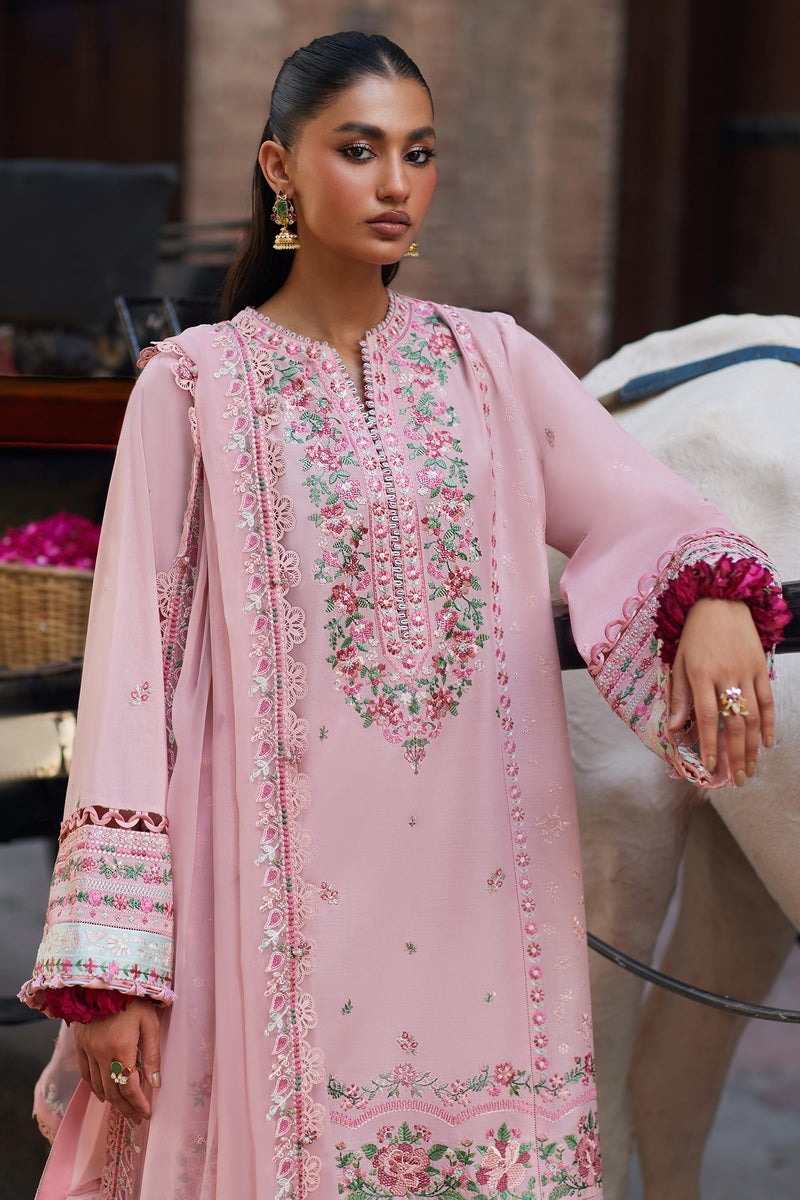 Zaha Festive Eid Lawn Suit AYSEL (ZF24-07) - Pink Pakistani Dress ...