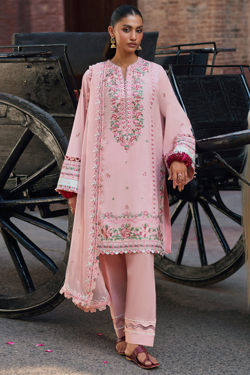 Zaha Festive Eid Lawn Suit AYSEL (ZF24-07) - Pink Pakistani Dress ...