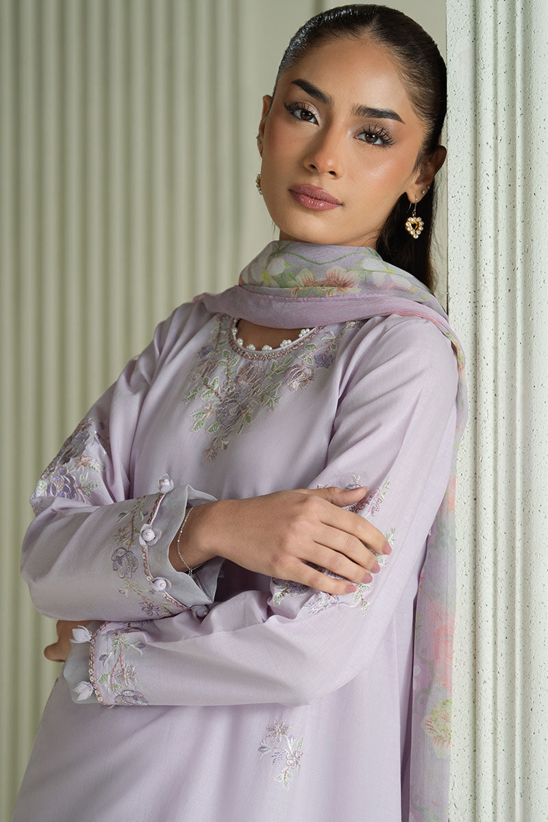 Cross Stitch Mahiri Violet Veil: Exquisite Lavender Embroidered ...