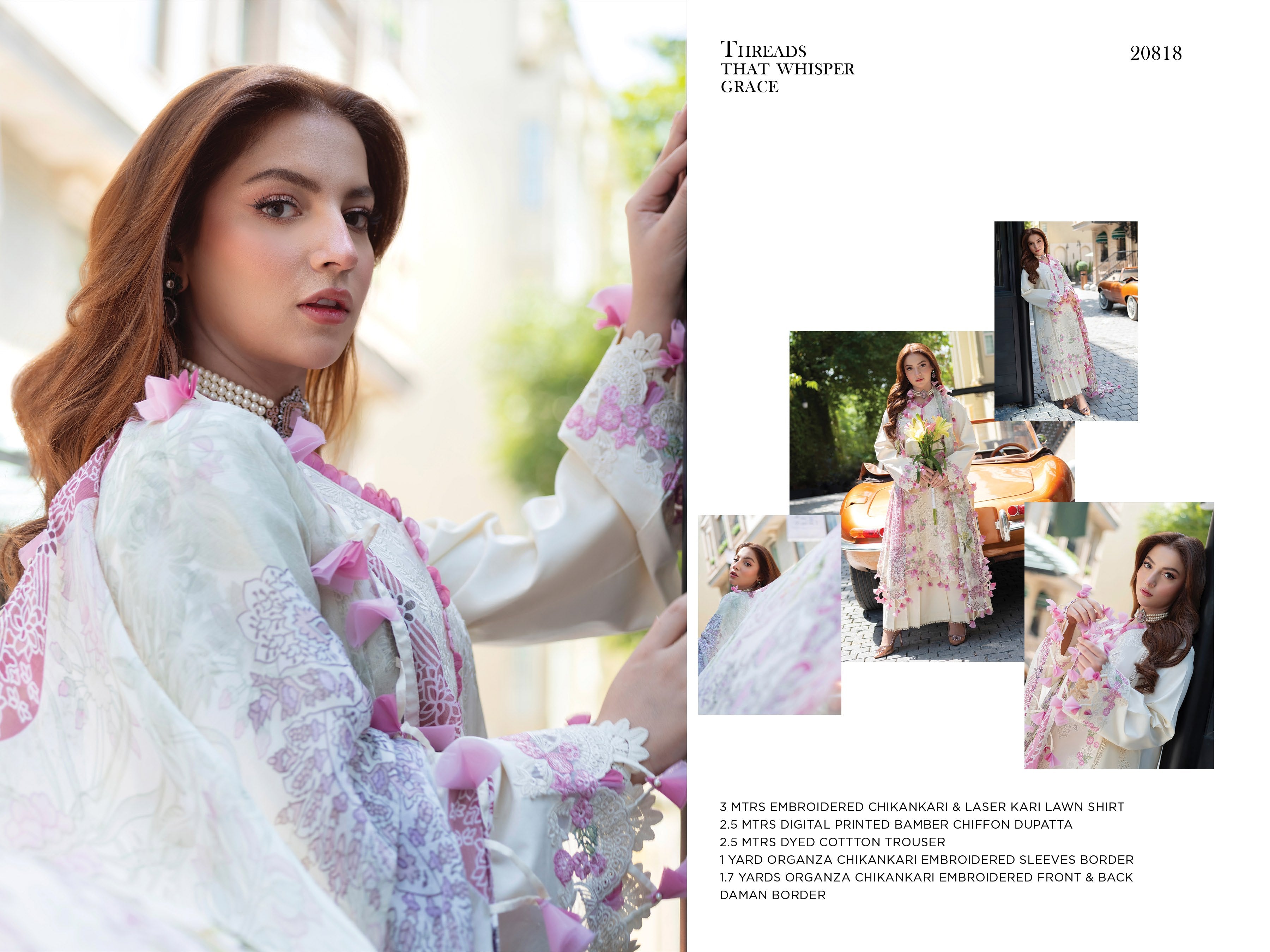 Dananeer in Jade Off-White Chikankari Lawn Suit | Pakistani Formal Wear ...