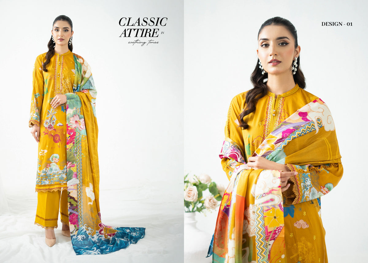 Lalam by Binaas Spring/Summer Lawn Collection – D-01 – YourLibaas