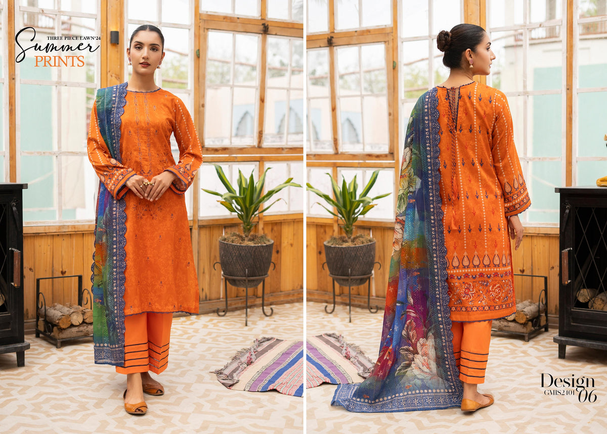 Mishaal by Guljee Spring/Summer Lawn Collection – D-06 – YourLibaas