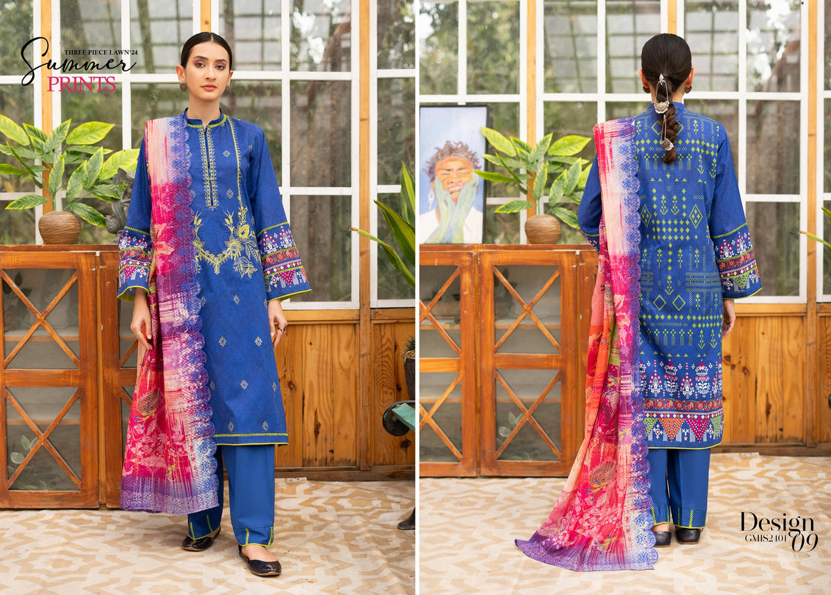 Mishaal by Guljee Spring/Summer Lawn Collection – D-09 – YourLibaas