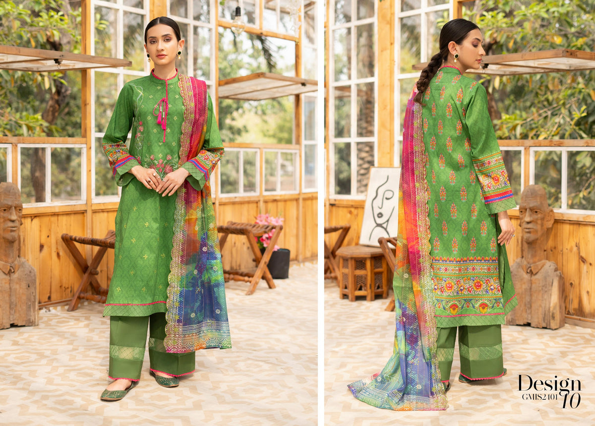 Mishaal by Guljee Spring/Summer Lawn Collection – D-10 – YourLibaas