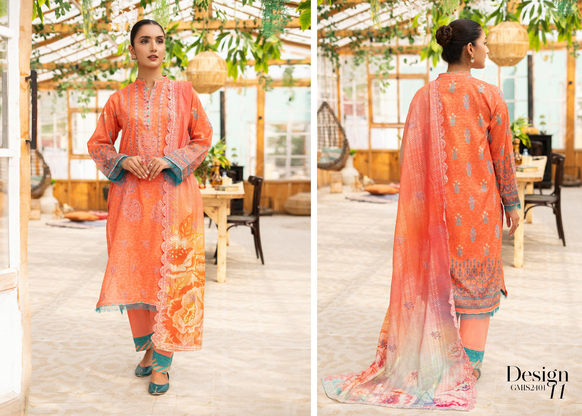 Mishaal by Guljee Spring/Summer Lawn Collection – D-11 – YourLibaas