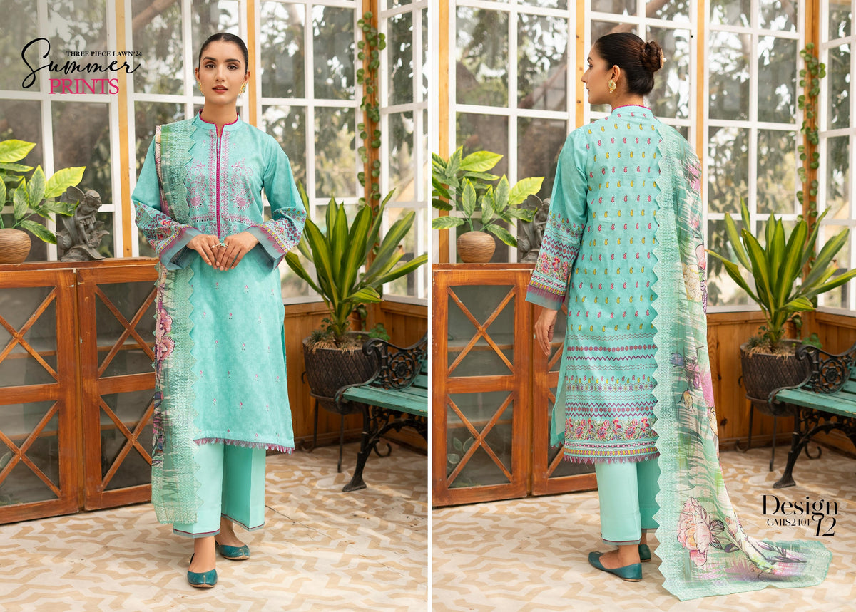 Mishaal by Guljee Spring/Summer Lawn Collection – D-12 – YourLibaas
