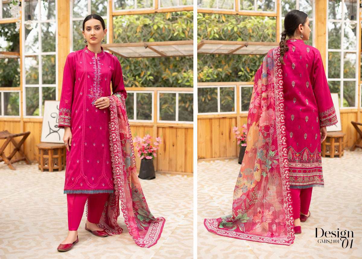 Mishaal by Guljee Spring/Summer Lawn Collection – D-01 – YourLibaas